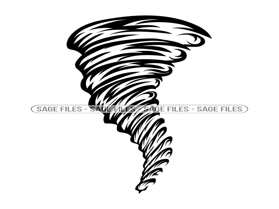 Tornado #4 SVG, Tornado Svg, Whirlwind Svg, Twister SVG, Tornado ...