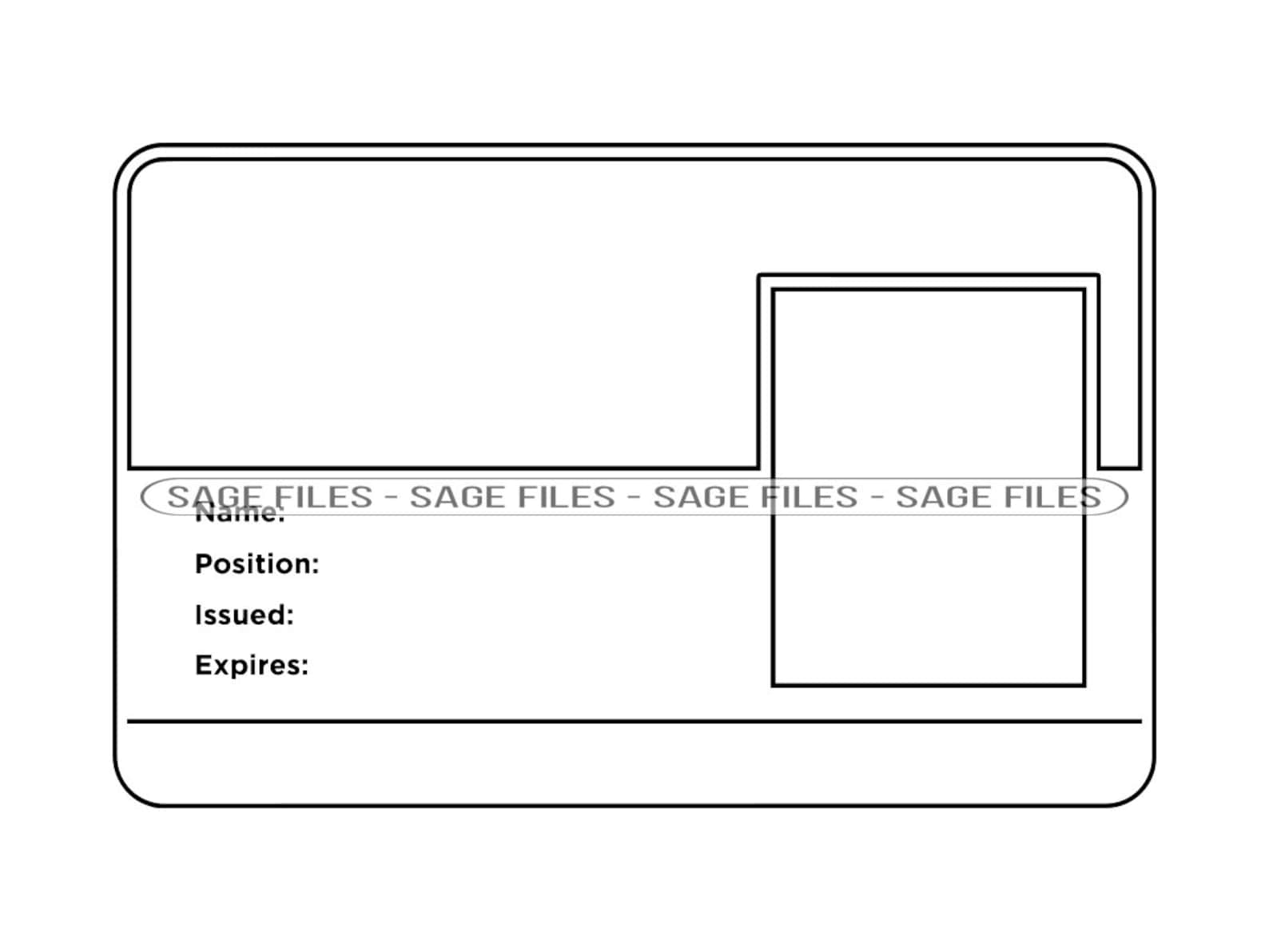 ID Card Outline Svg, ID Card Svg, ID Svg, Drivers Licence Svg, Permit ...