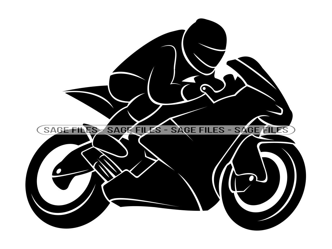 Motorcycle Racing #2 SVG, Motorcycle Racing Clipart, Motorcycle Racing ...