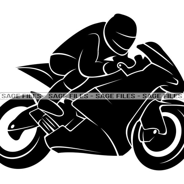 Motorcycle Racing Svg - Etsy