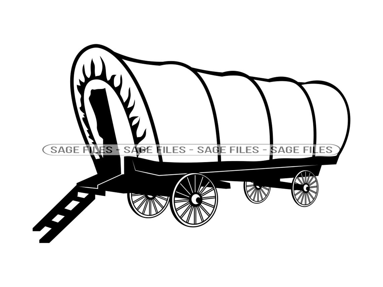 Wild West Wagon SVG, Western Wagon Svg, Cowboy Svg, Wagon Clipart ...