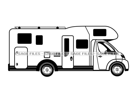Camper Svg RV Svg Motorhome Svg Camper Clipart Camper - Etsy