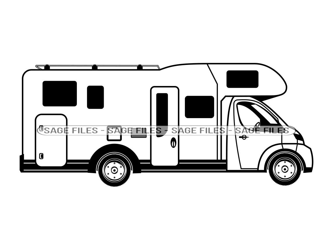 Camper Svg RV Svg Motorhome Svg Camper Clipart Camper - Etsy