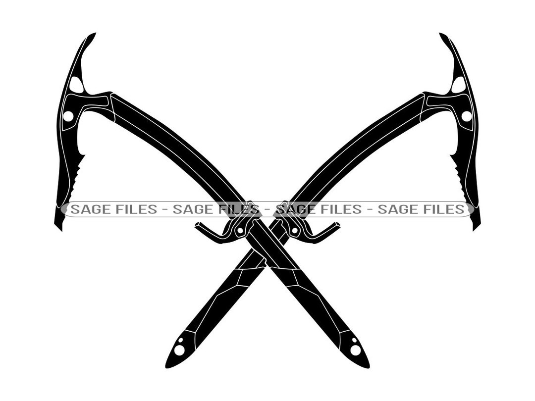 Ice Axe Logo SVG, Mountain Climbing Svg, Mountaineering Svg, Ice Axe ...