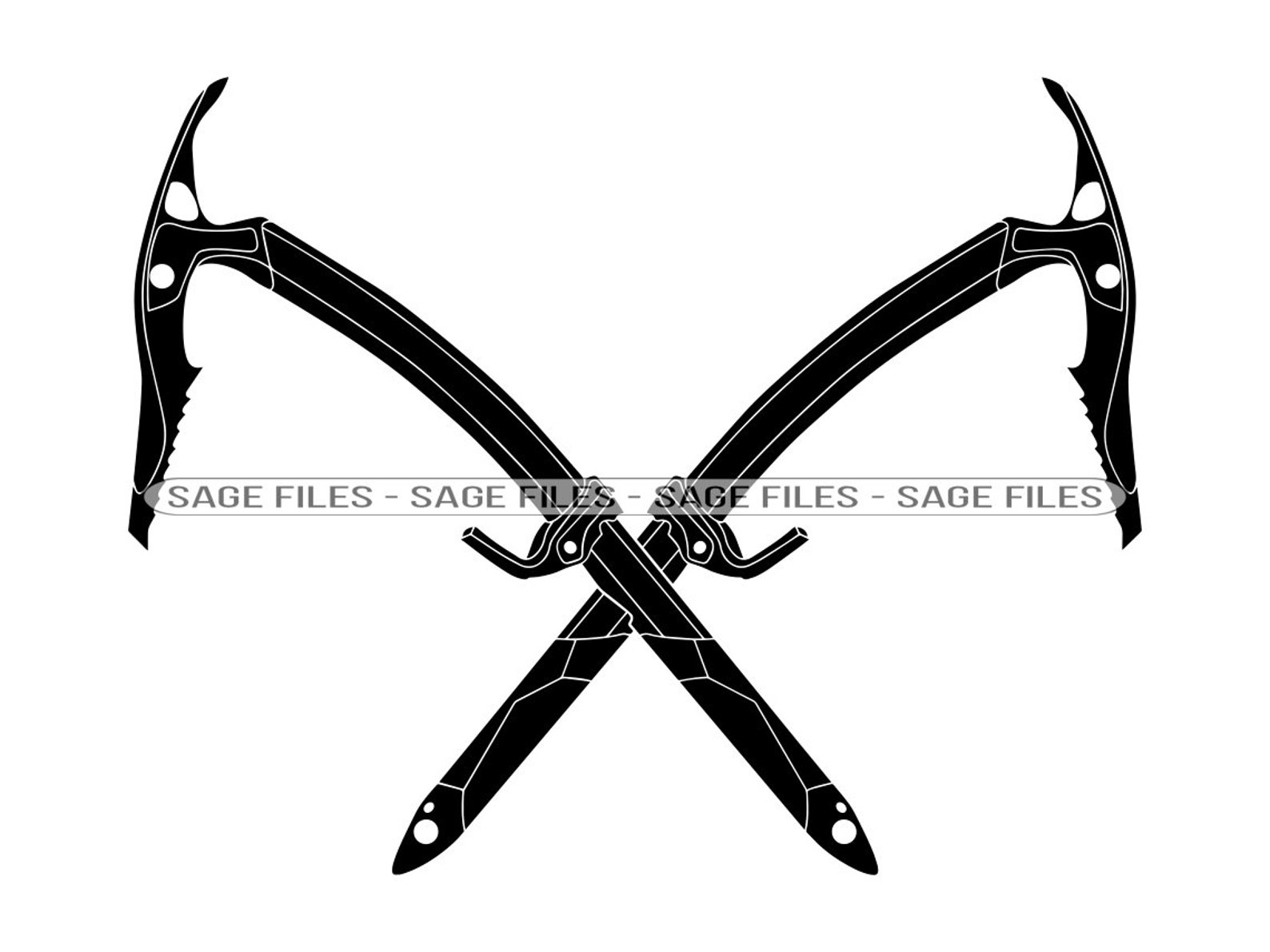 Ice Axe Logo SVG Mountain Climbing Svg Mountaineering Svg - Etsy