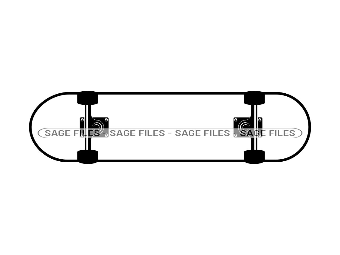 Skateboard Bottom Outline
