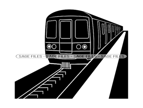 Metro Clipart Black And White
