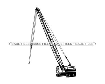 Crawler Crane Cricut Svg - Etsy