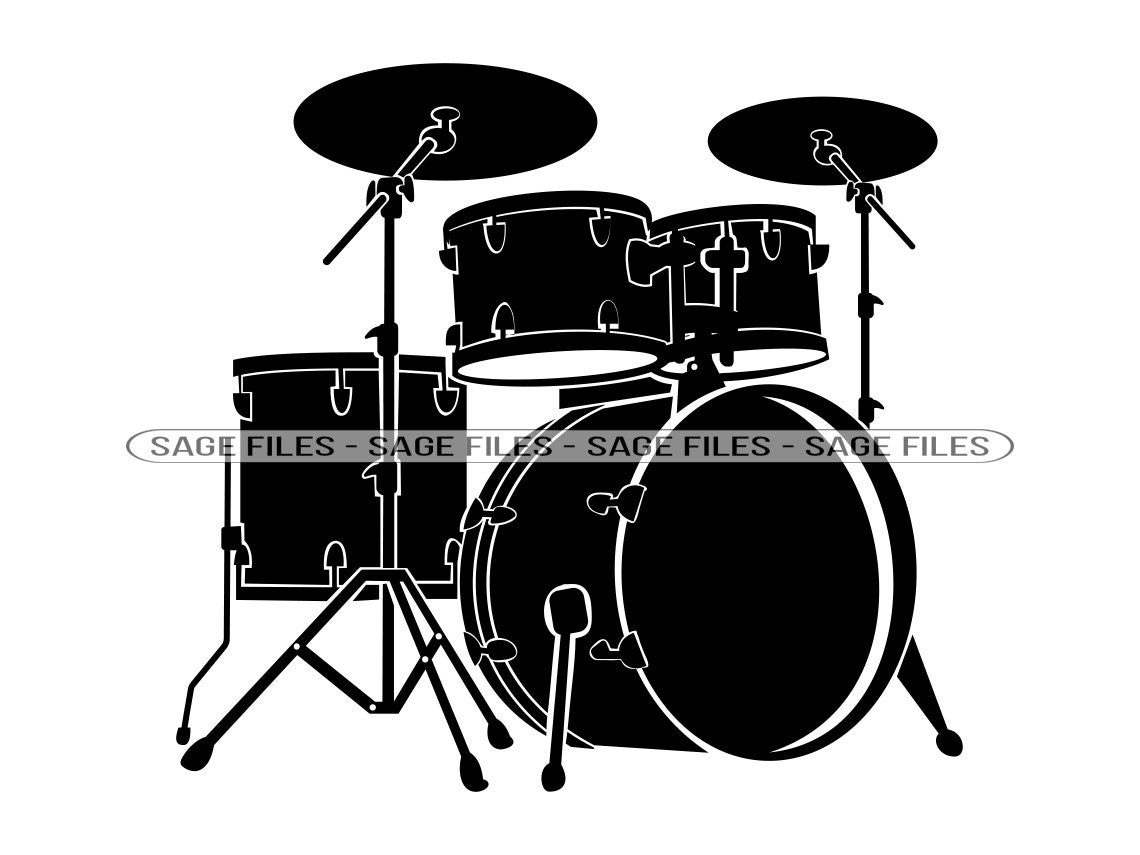Drums SVG, Drummer SVG, Drums Clipart, Drums Files for Cricut, Drums ...
