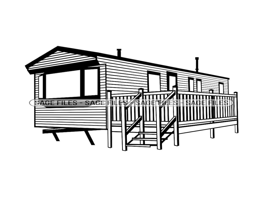Mobile Home #2 SVG, Mobile Home SVG, Trailer Home Svg, Mobile Home ...