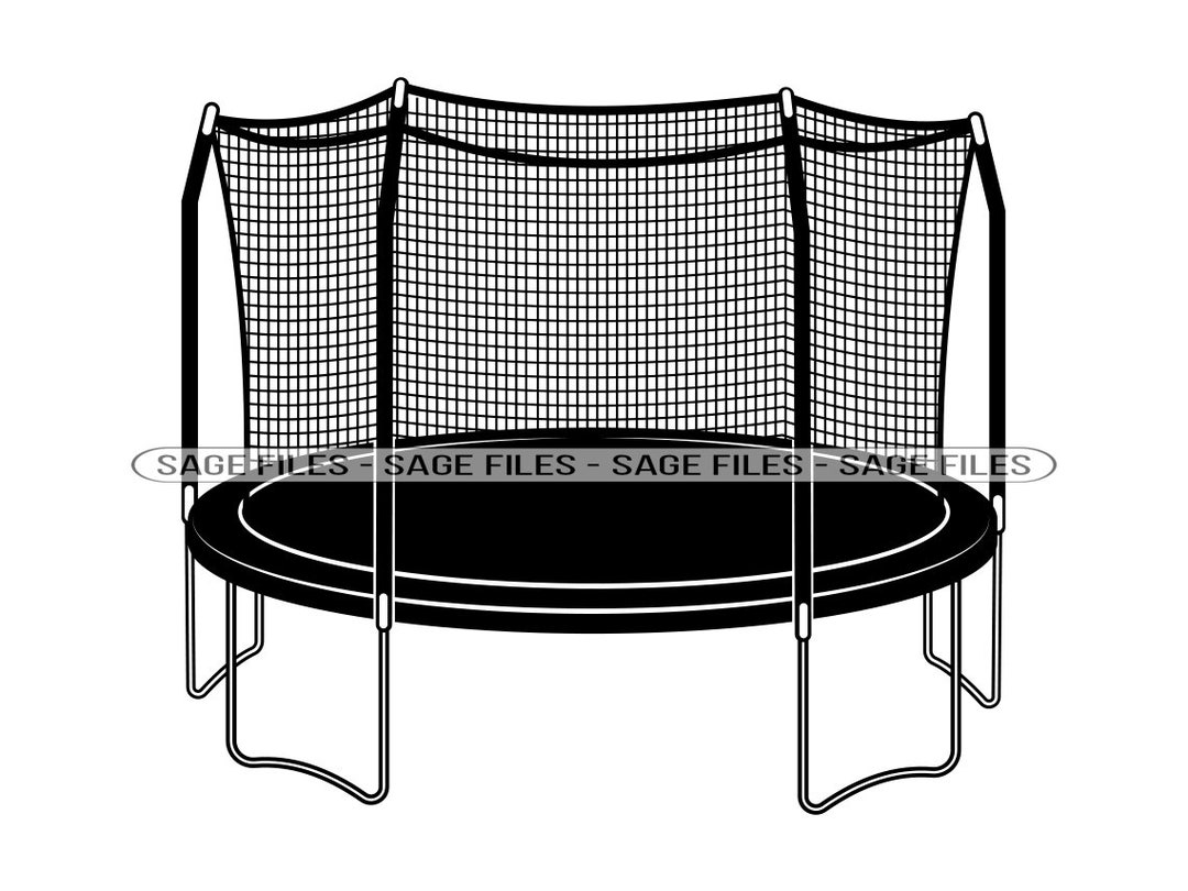 Trampoline #2 SVG, Trampoline SVG, Trampoline Clipart, Trampoline Files ...