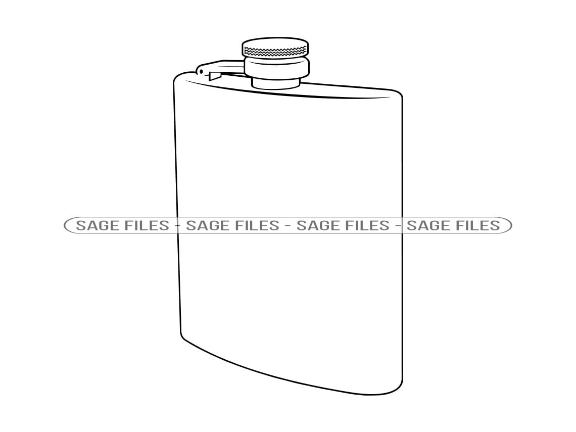 Drinking Flask Silhouette