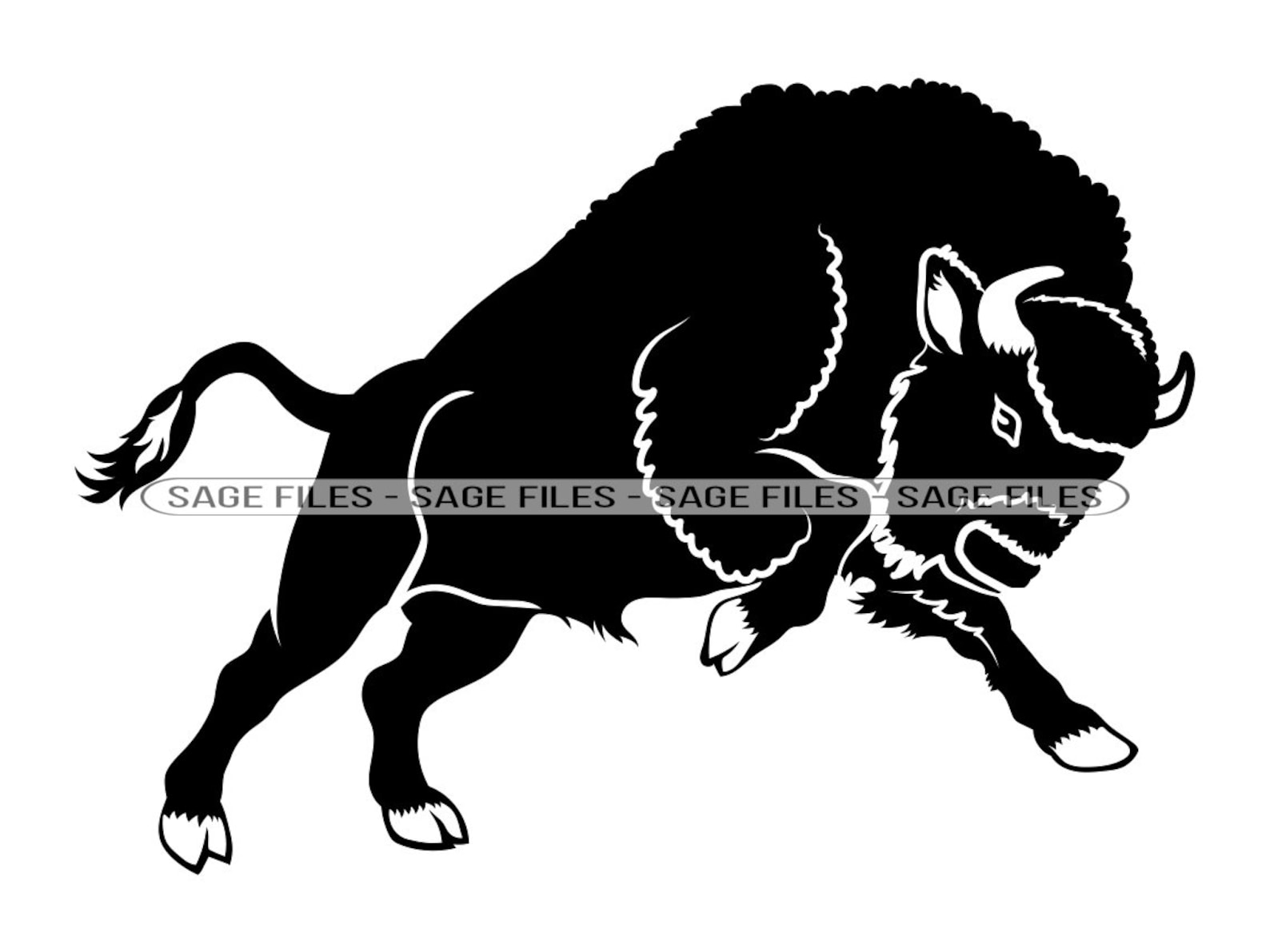 Bison #2 SVG, Bison Svg, Buffalo Svg, Bison Clipart, Bison Files for ...