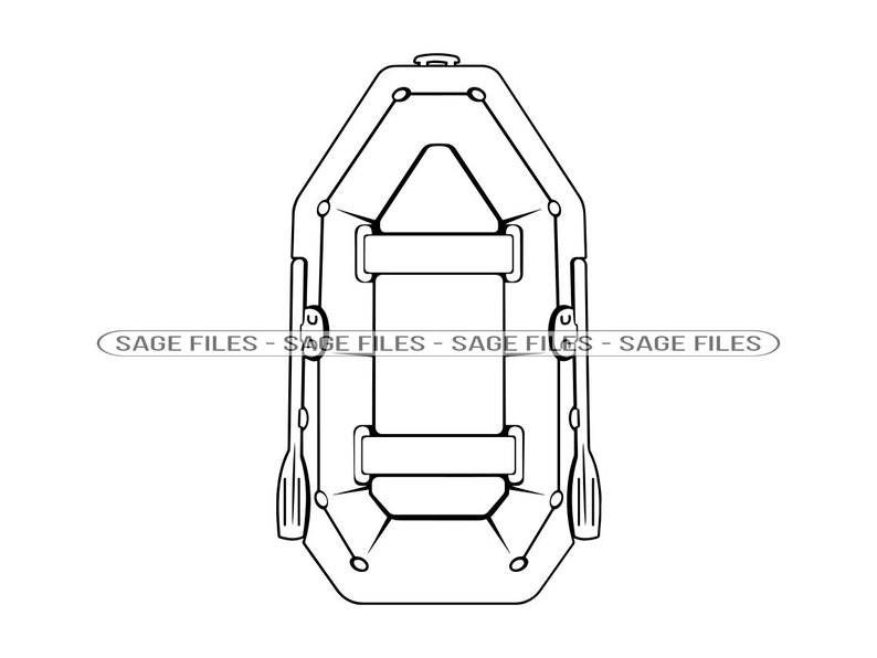 Raft Outline #3 SVG, Raft SVG, Rafting SVG, Boat Svg, Raft Clipart ...
