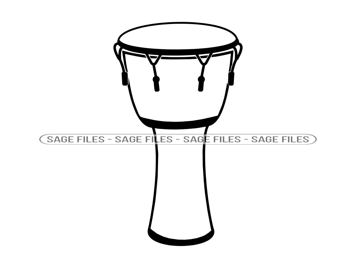 Djembe SVG, Djembe Clipart, Djembe Files para Cricut, Djembe Cut Files ...