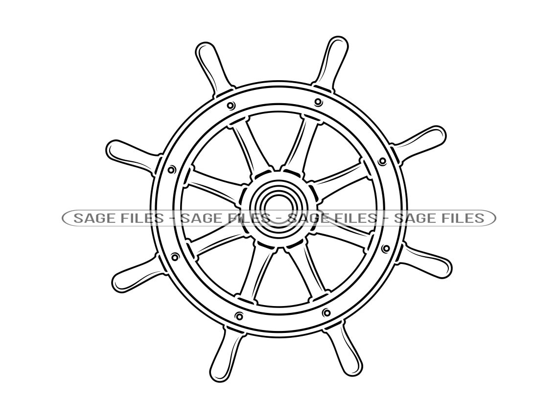 Ship Wheel Sketch