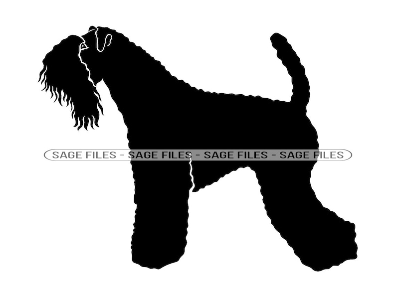 Kerry Blue Terrier SVG, Dog Svg, Kerry Blue Terrier Clipart, Kerry Blue ...