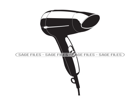 Secador svg estilista de pelo svg clipart de secador de - Etsy México