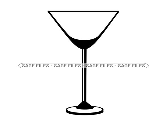 Martini Glass 2 SVG Martini Svg Cocktail Svg Alcohol Svg - Etsy
