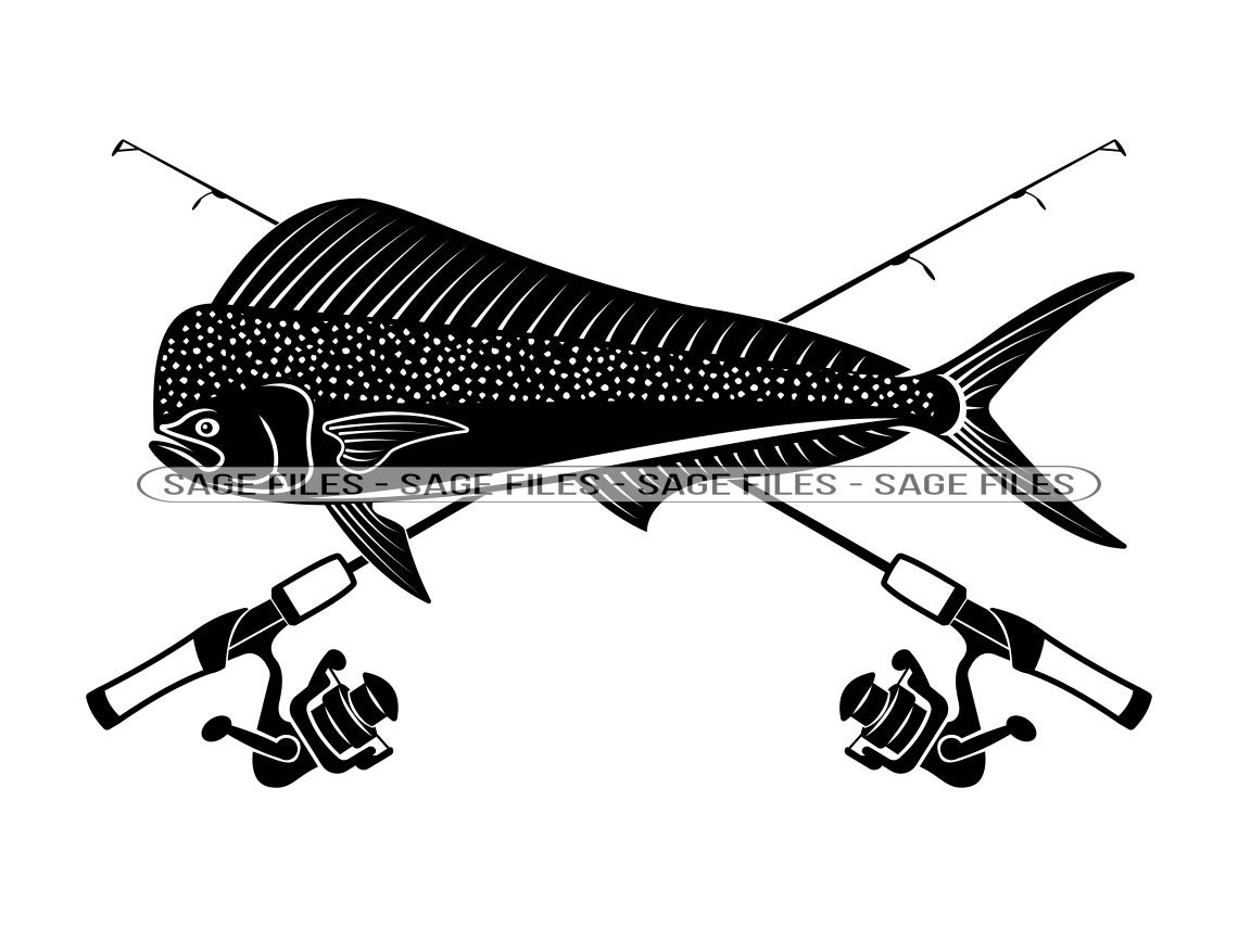 Mahi-mahi Fishing SVG, Fishing Logo Svg, Fish Svg, Fishing Clipart ...