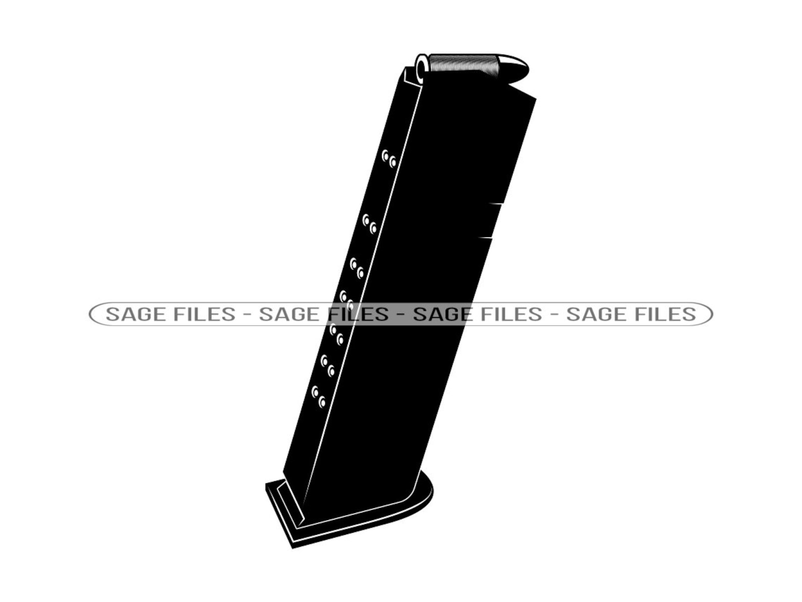 Pistol Magazine SVG, Gun Magazine Svg, Ammo Svg, Bullets Svg, Gun Svg ...
