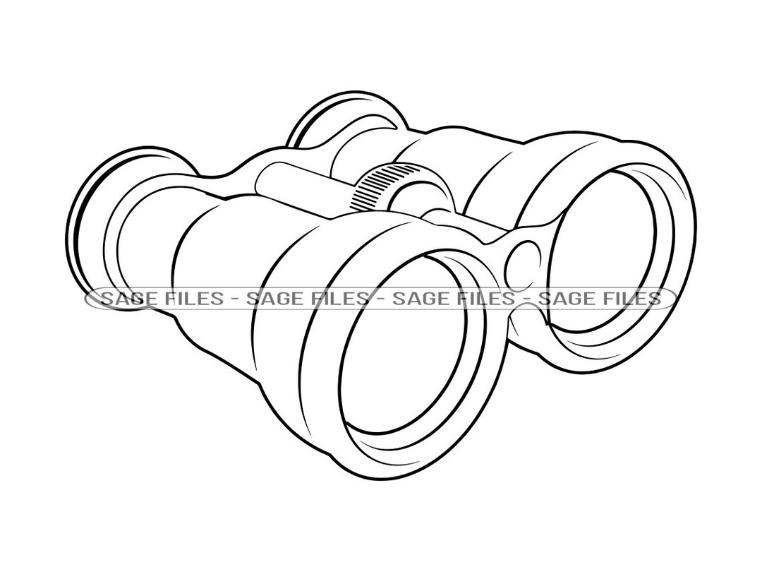 Binoculars Outline #4 SVG, Binoculars Svg, Binoculars Clipart ...