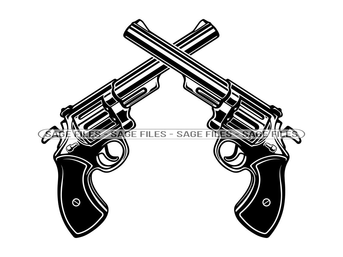 Gun Logo 3 Svg Revolver SVG Gun SVG Pistol SVG Weapon - Etsy New Zealand