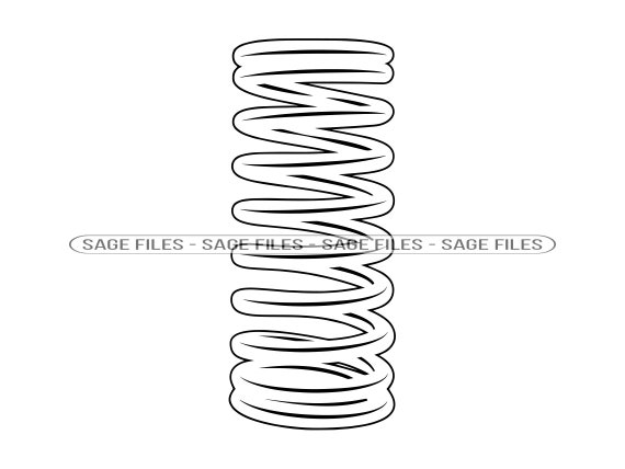 Metal Spring Outline SVG Metal Spring Svg Metal Spring - Etsy