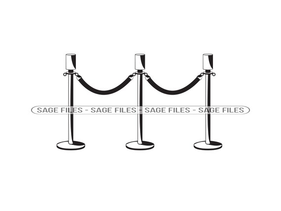 VIP Svg Golden Rope Barricade Svg Party Svg Fundraiser Svg - Etsy