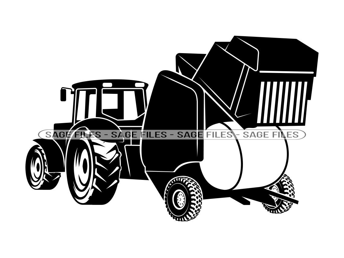 Hay Combine Clipart