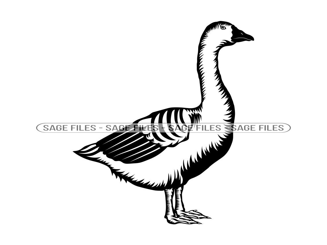 Grey Goose SVG Goose SVG Goose Clipart Goose Files for - Etsy