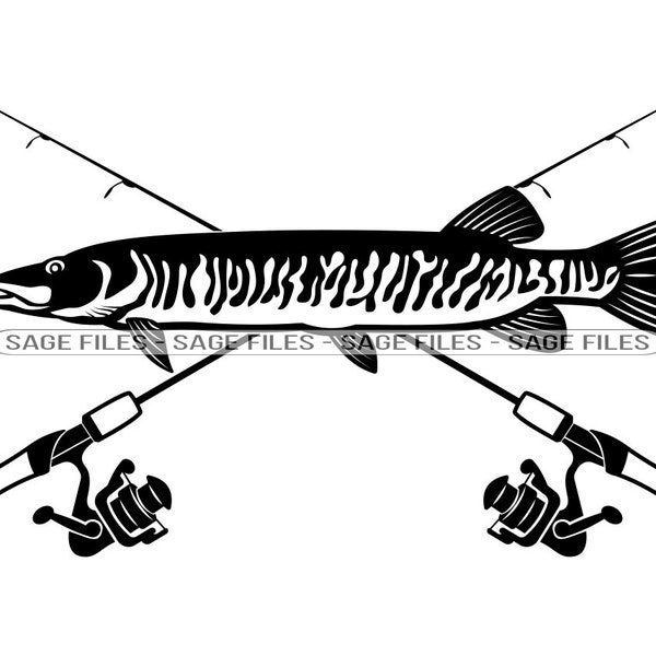 Musky Fish Stencil - Etsy