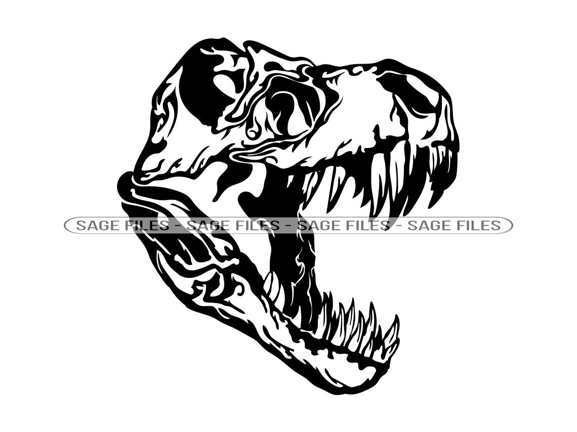 T Rex Skull Clip Art