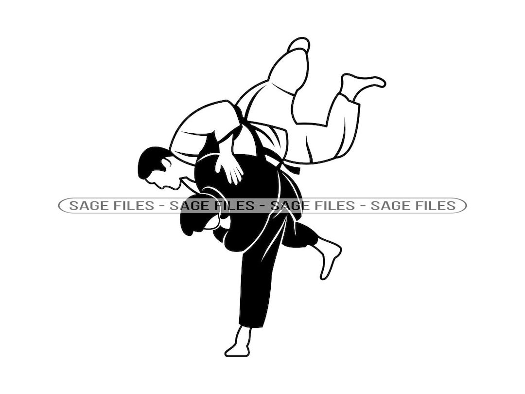 Judo SVG, Martial Arts Svg, Judo Clipart, Judo Files for Cricut, Judo ...