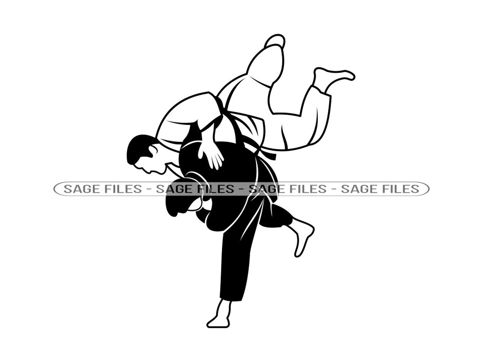 Judo SVG, Martial Arts Svg, Judo Clipart, Judo Files for Cricut, Judo ...