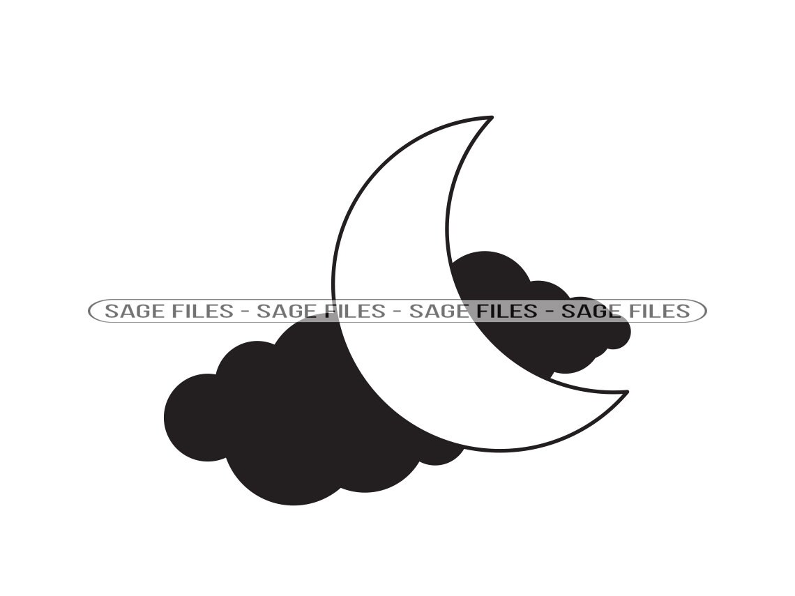 Moon 11 SVG Moon Svg Night Svg Bedtime Svg Moon Clipart - Etsy