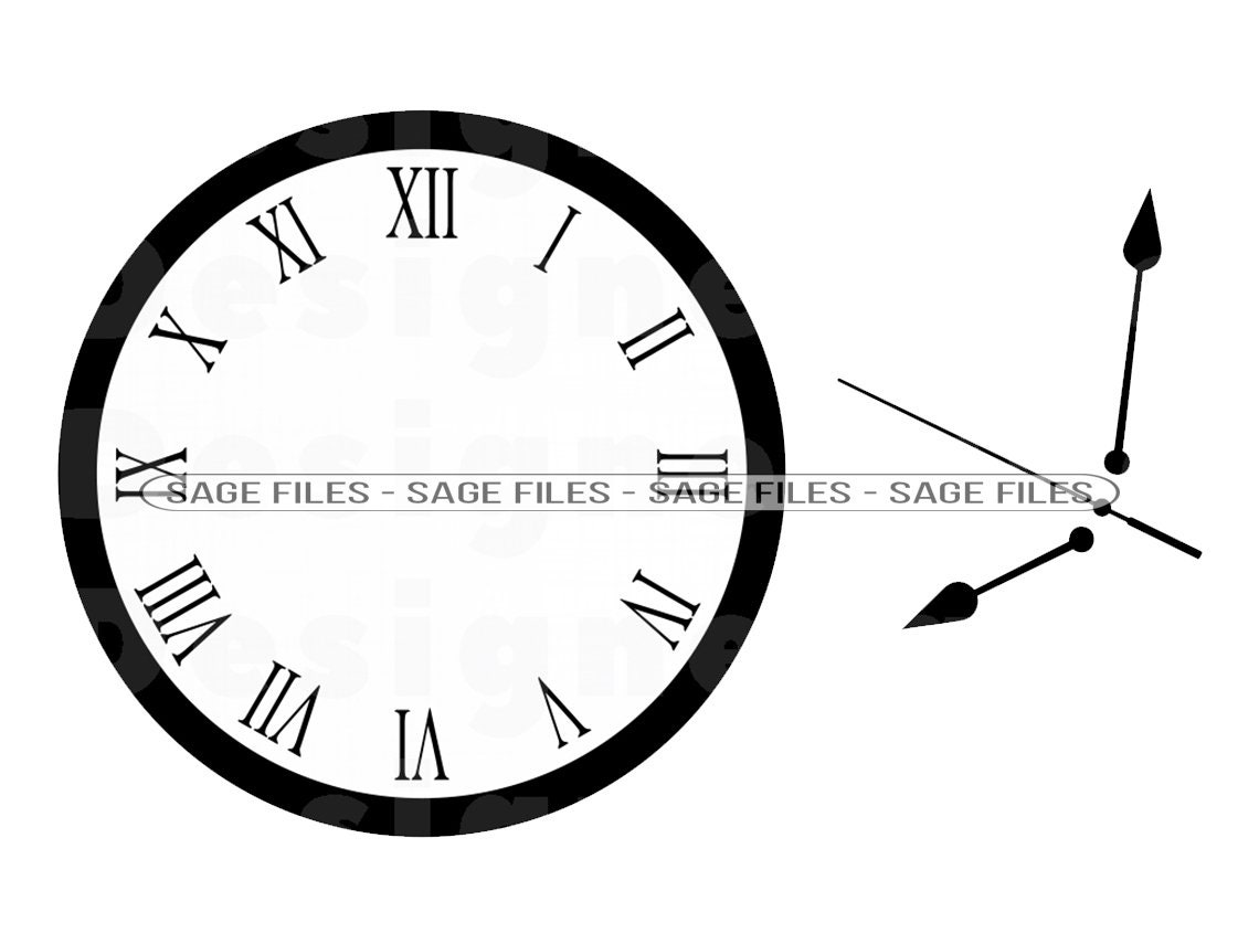 Adjustable Clock SVG, Clock Face Svg, Clock Arrows Svg, Time Svg, Clock ...
