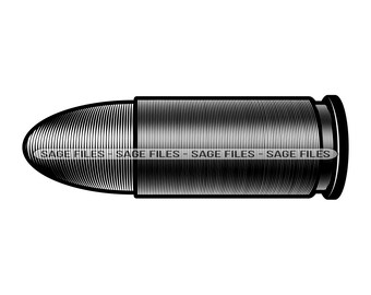 9mm Bullet Svg - Etsy Canada