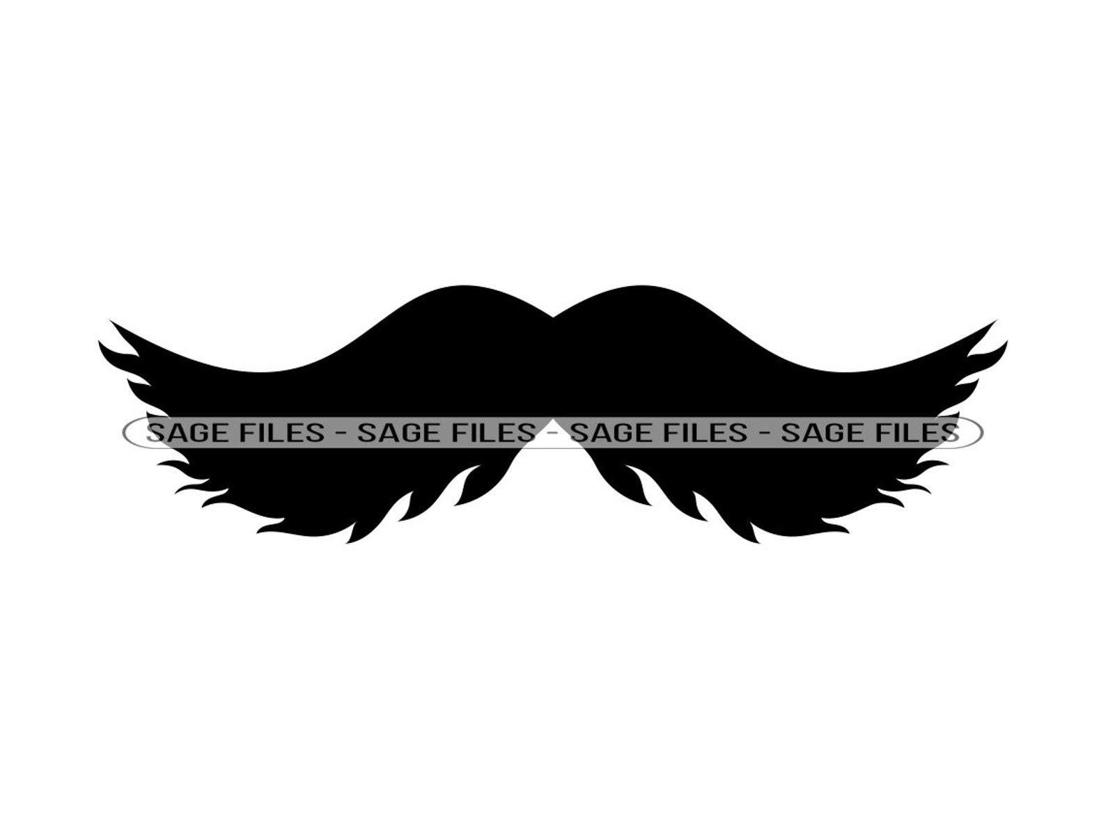 Mustache 8 SVG, Mustache Svg, Mustache Clipart, Mustache Files for ...