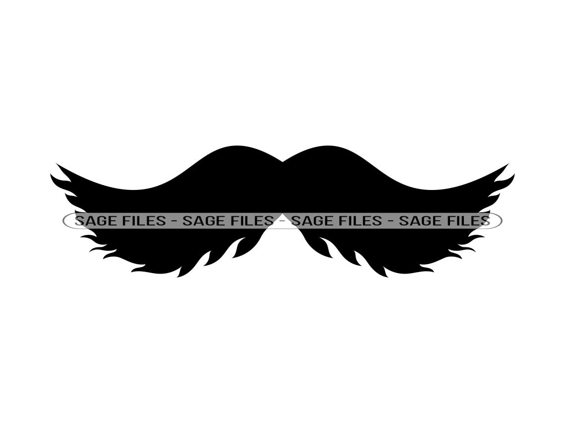 Mustache 8 SVG, Mustache Svg, Mustache Clipart, Mustache Files for ...