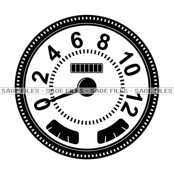 Speedometer Svg - Etsy