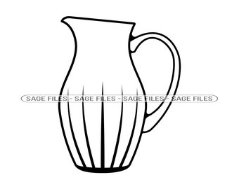 Water Pitcher Clipart - Etsy