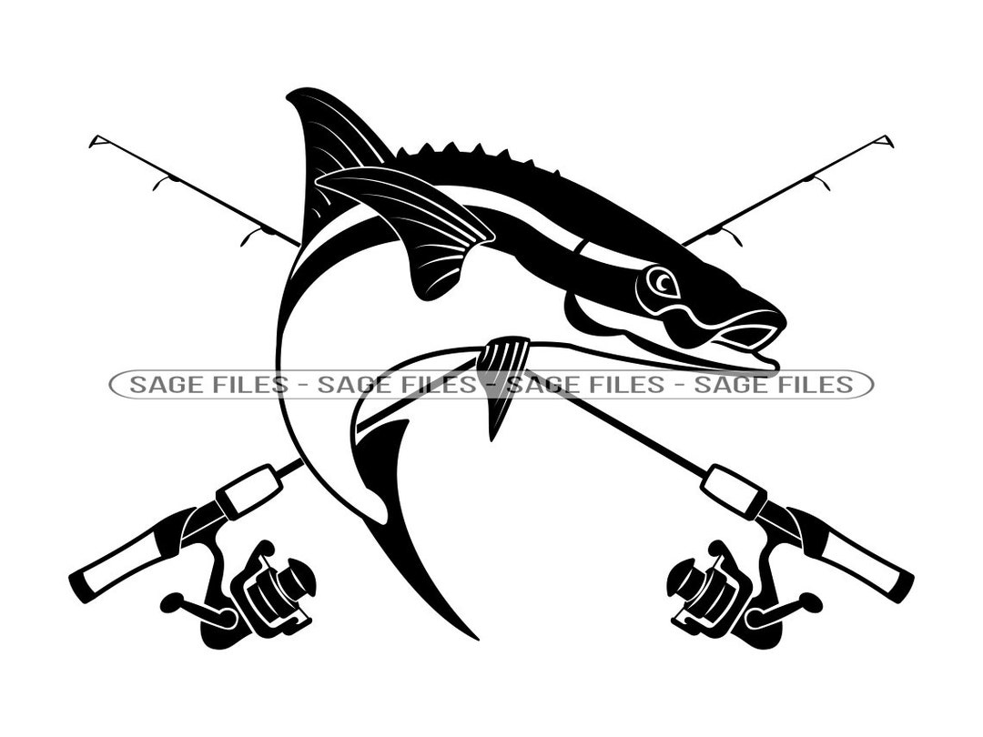 Cobia Fishing #2 SVG, Fishing Logo Svg, Fish Svg, Fishing Clipart ...