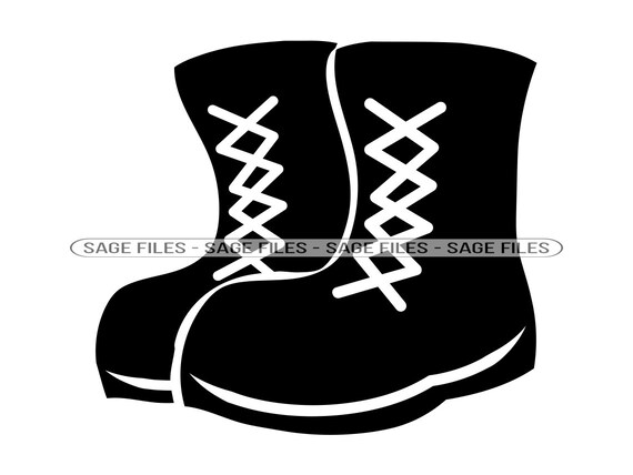 Boots 2 SVG Boots SVG Footwear SVG Boots Clipart Boots - Etsy