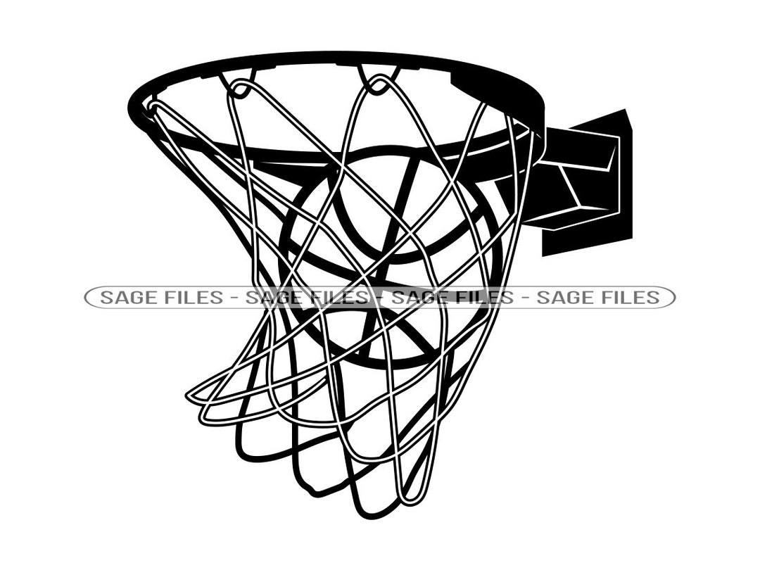 Basketball Shot SVG, Basketball Net SVG, Basketball Hoop Clipart ...