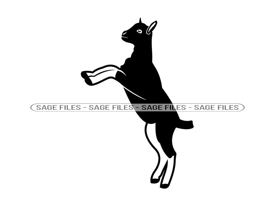 Goat 3 SVG, Goat Svg, Farm Animals Svg, Goat Clipart, Goat Files for ...