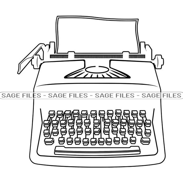 Typewriter Clipart - Etsy