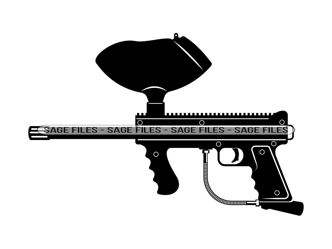 Paintball Gun SVG Paintball SVG Paintball Clipart Paintball - Etsy
