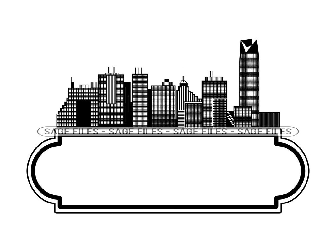 Oklahoma City Svg, Oklahoma Skyline Svg, Oklahoma Real Estate Svg ...
