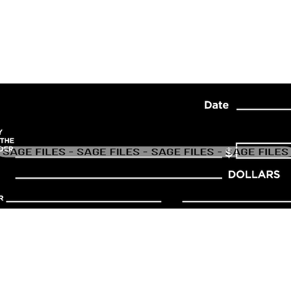 Blank Check Svg - Etsy